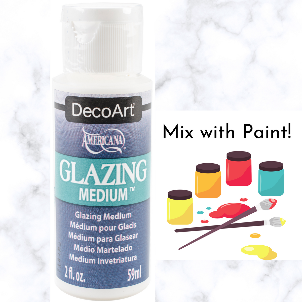DecoArt Glazing Medium -2 oz bottle for Faux Finishes – Decoupage Napkins.Com