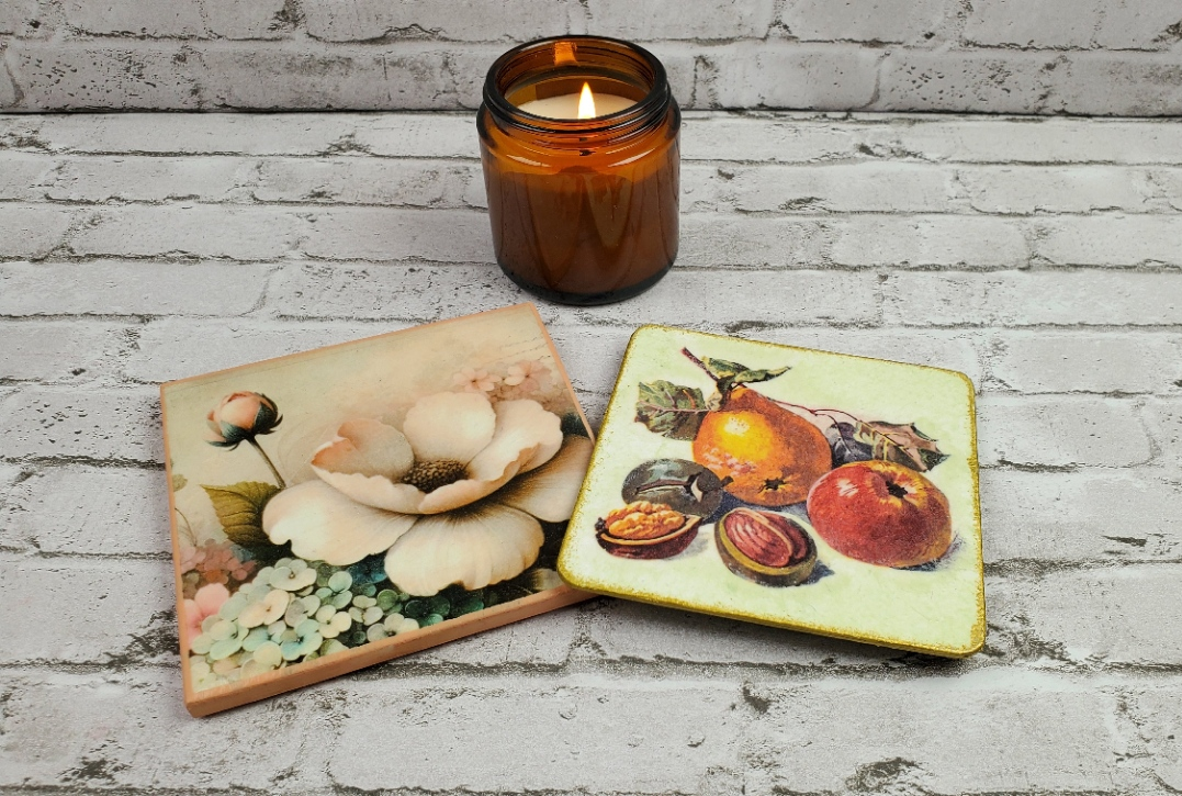 Beginner's Guide: How to Decoupage Coasters on Tile and MDF Wood Surfa ...