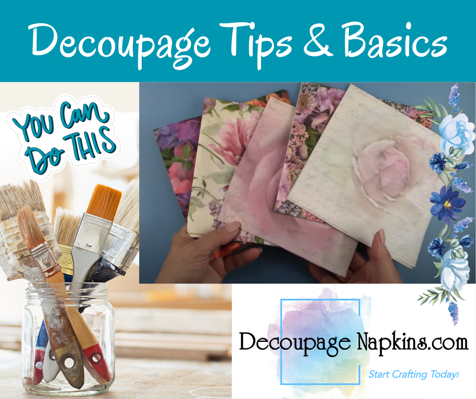 How to Decoupage with Napkins: A Beginner's Guide – Decoupage Napkins.Com