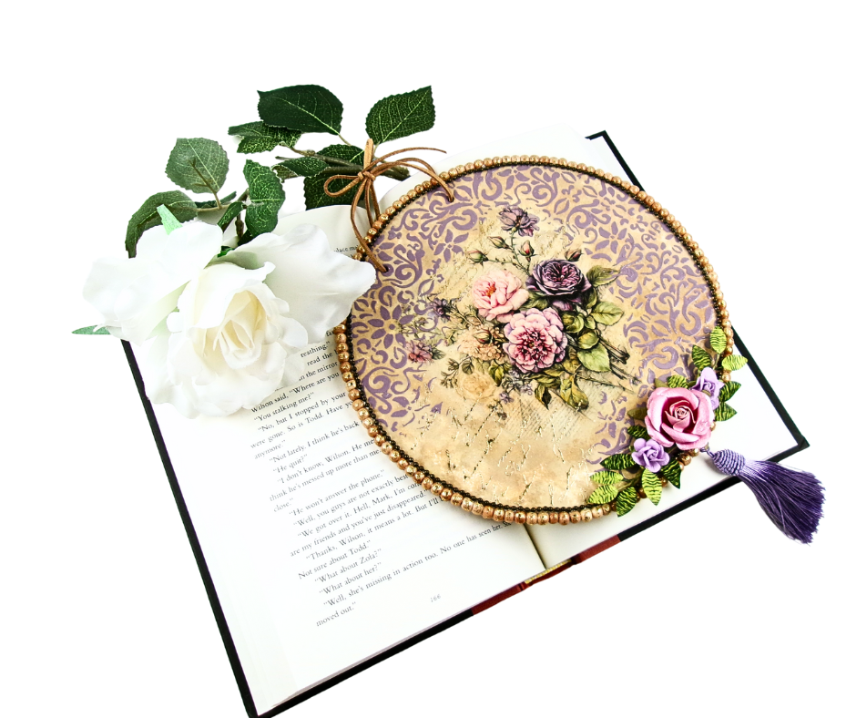 Learn How to Decoupage a Plaque | Easy Mixed Media Craft – Decoupage ...