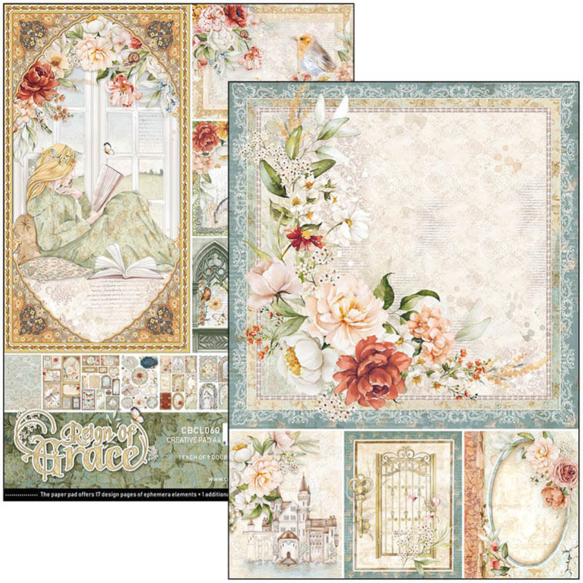 Ciao Bella Reign of Grace A4 Creative Pad for Decoupage, Scrapbooking ...