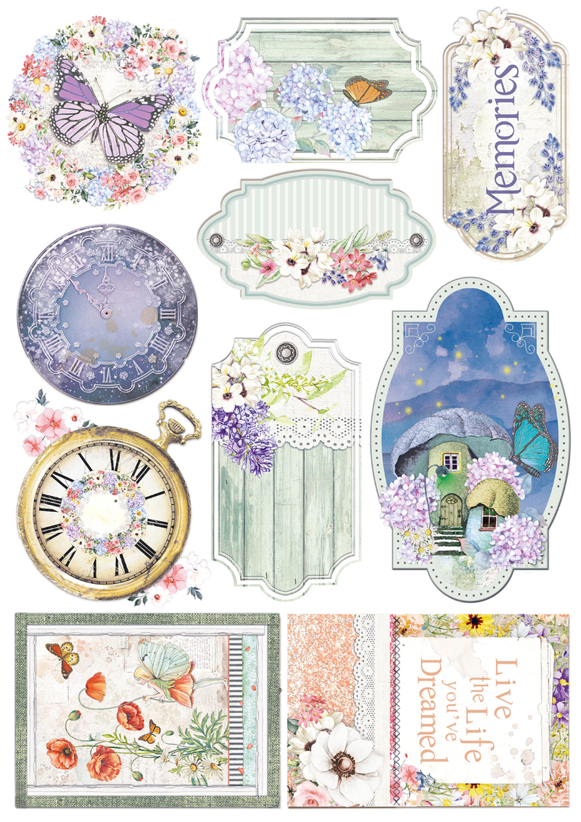 Ciao Bella Enchanted Land A4 Creative Pad for Decoupage, Scrapbooking ...