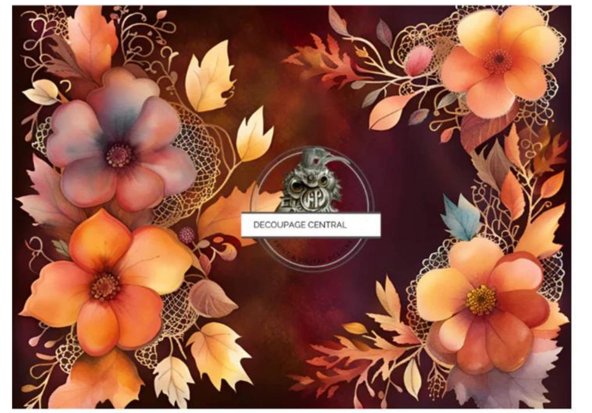 Vibrant Decoupage Central Rice Paper for DIY Crafts – Decoupage Napkins.Com