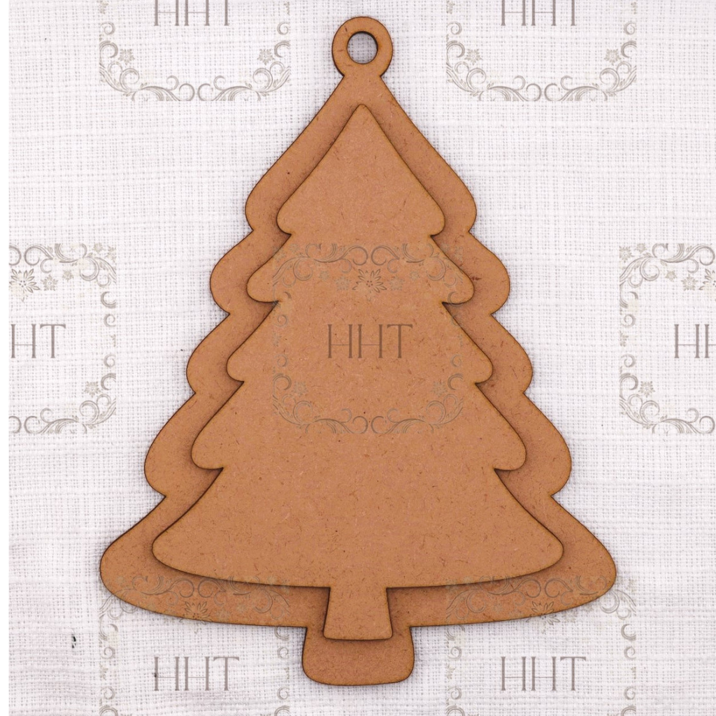 MDF Christmas Tree Cutout Handcrafted Holiday Tradition – Decoupage ...