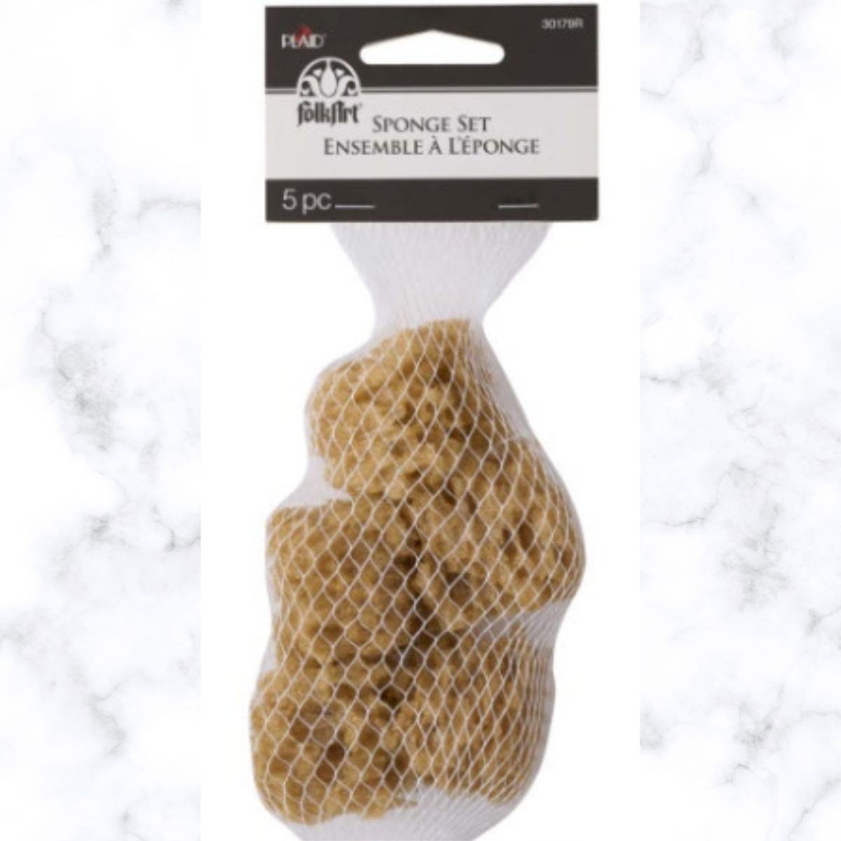 Plaid Sea Sponge 4 per Package – Decoupage Napkins.Com