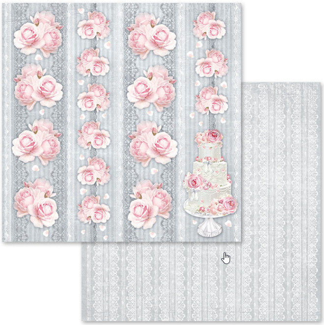 Stamperia Scrapbooking Wedding - 12 x 12 Paper Pad – Decoupage Napkins.Com