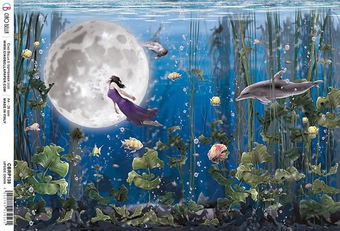 Shop Moon Themed Rice Paper for Crafting, Scrapbooking, Journaling ...