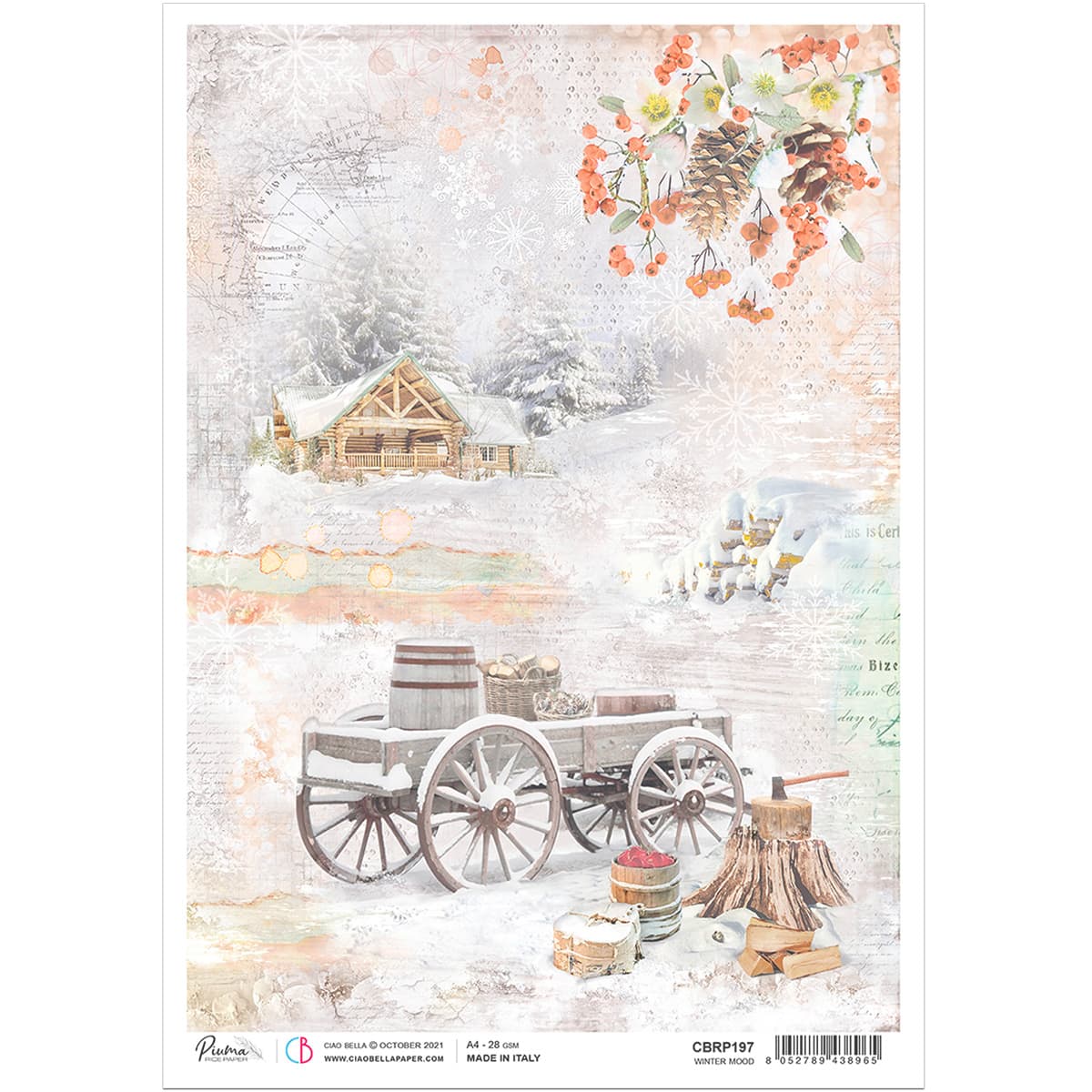 Shop Winter Rice Paper for Crafting, Scrapbooking, Journaling, Cards ...