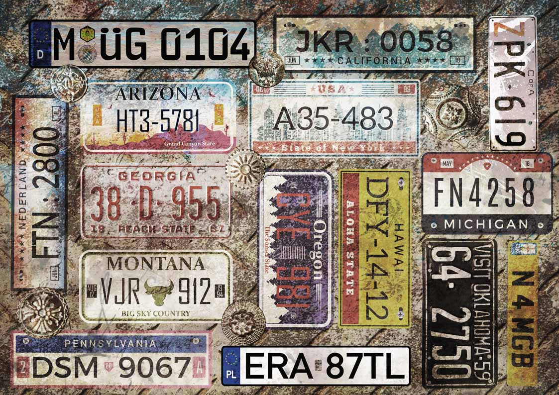 Shop DMV License Plates Decoupage Queen A3 Rice Paper for Decoupage ...