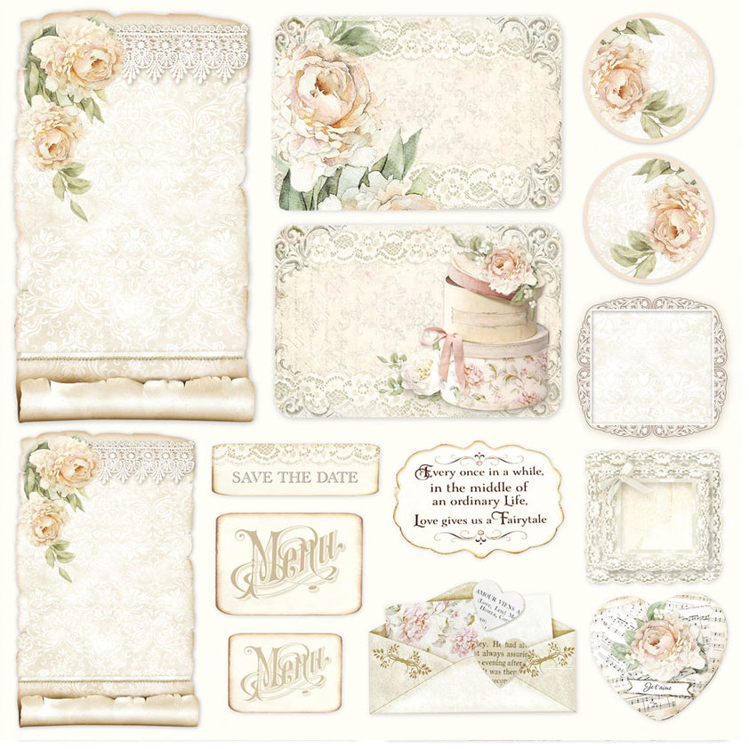 Stamperia Scrapbooking Ceremony - 12 x 12 Paper Pad – Decoupage Napkins.Com
